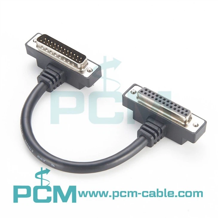 Customized Low Profile Up Down Angle Adapter Cable DB25 Extension Cable Suppliers, Manufacturers ...